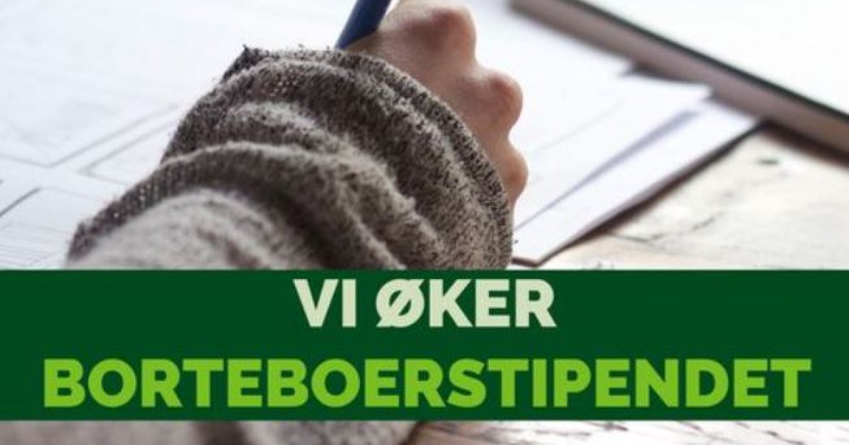 Satsing på unge: Regjeringen gir 6000 mer i året i borteboerstipend - Senterpartiet